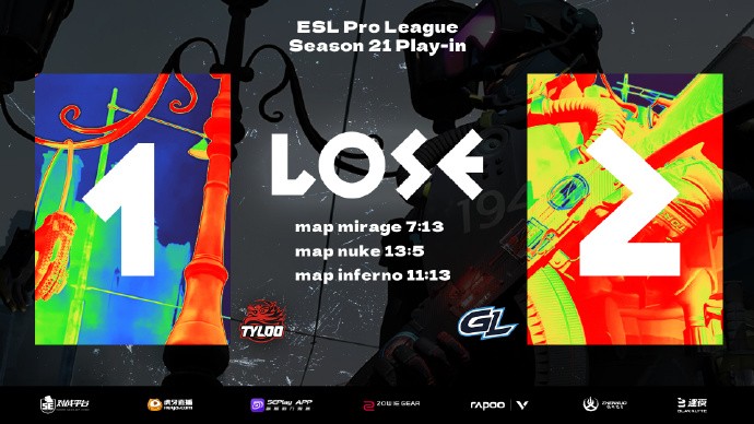 暂时还不是晋级的禄，TYLOO 1-2惜败GL无缘EPL三连胜