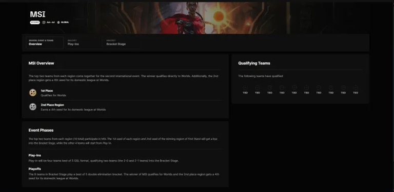 LOL更新MSI和S赛赛制：S15入围赛两赛区4号种子打BO5