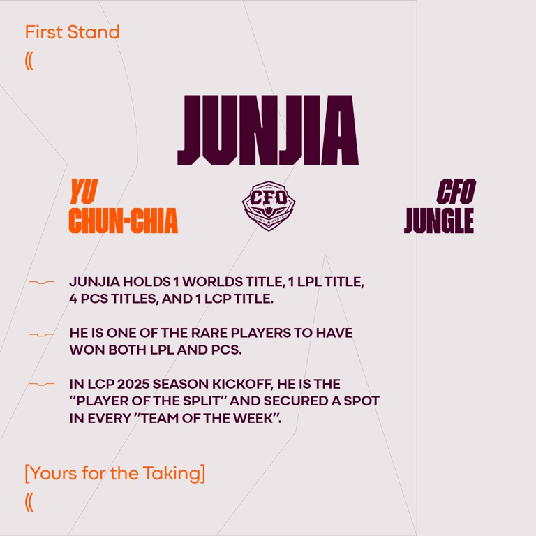 LCP官推介绍Junjia：他拿过一次S赛冠军和一次LPL冠军