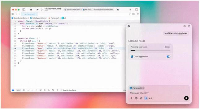 OpenAI 更新 macOS 版 ChatGPT，可在 Xcode 中直接编辑代码
