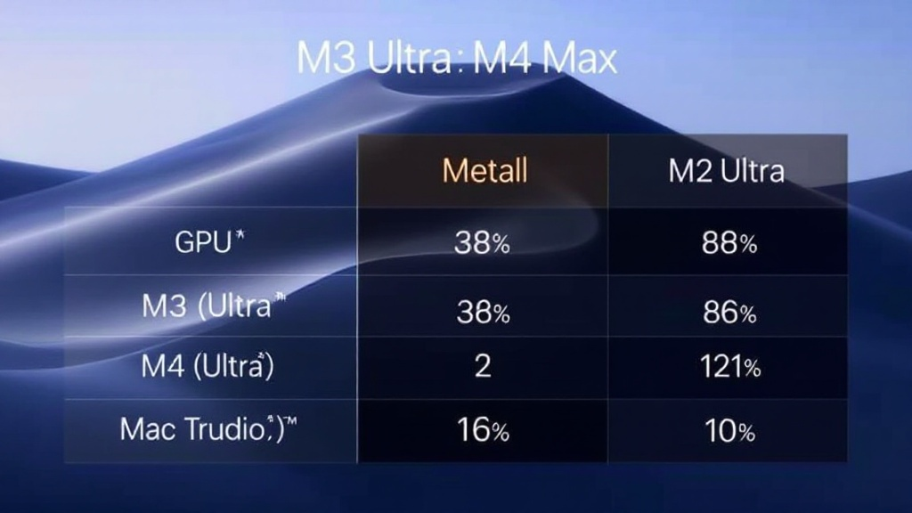 M3 Ultra GPU 性能对比 M4 Max：究竟快多少？