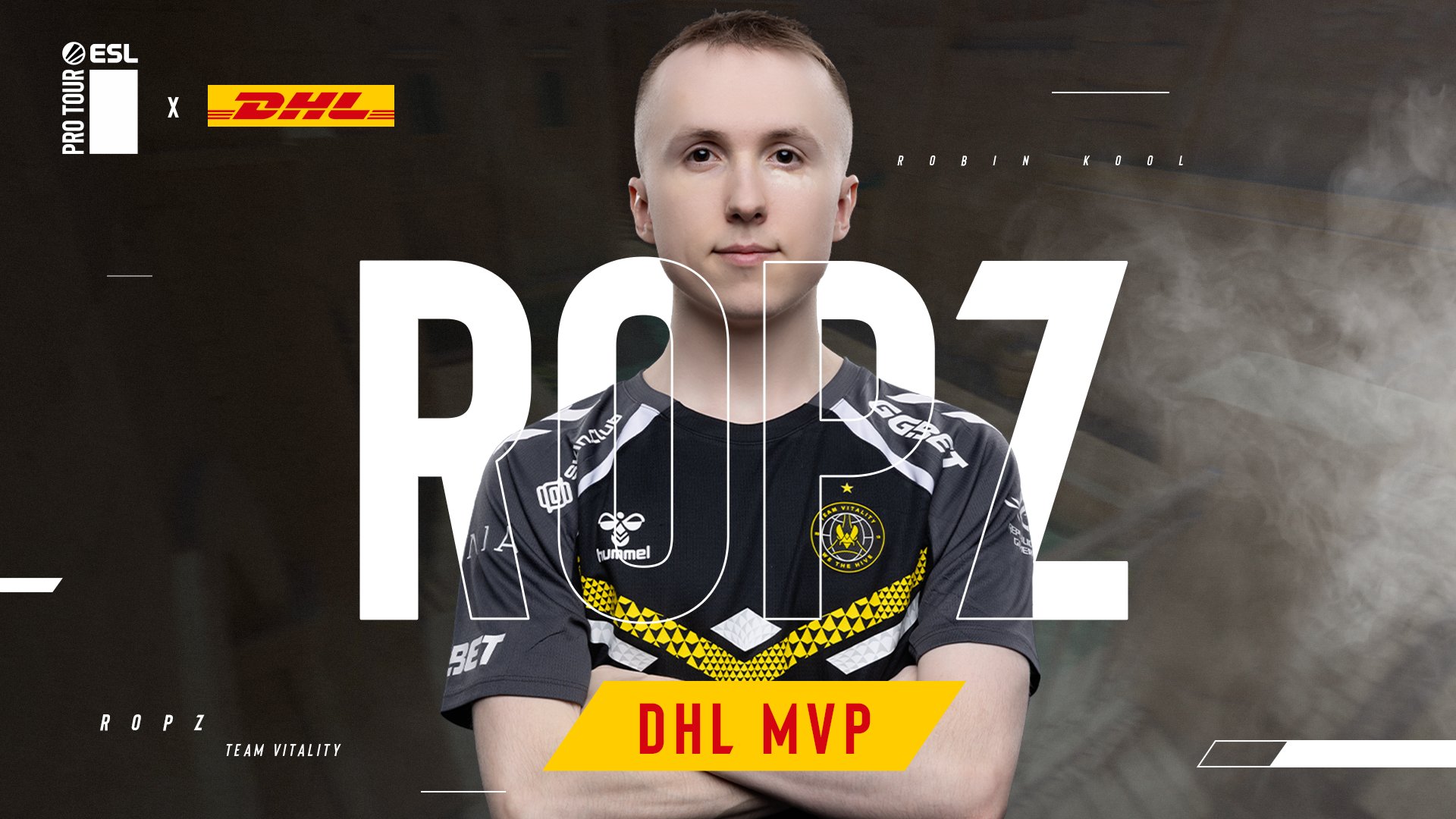 EPL四冠王的荣耀！ESL赛后将ropz评为DHL MVP