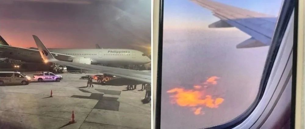 马航一客机起飞后起火