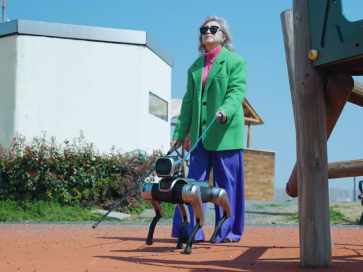 视障人士智慧出行！魔法原子“光引001”项目：四足机器人导盲犬来了