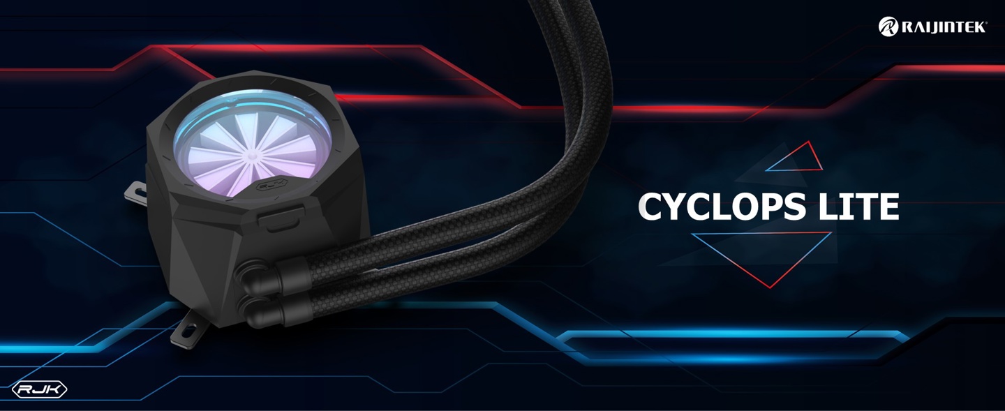 Raijintek 推出 Cyclops Lite 一体式水冷散热器：冷头螺旋桨灯效