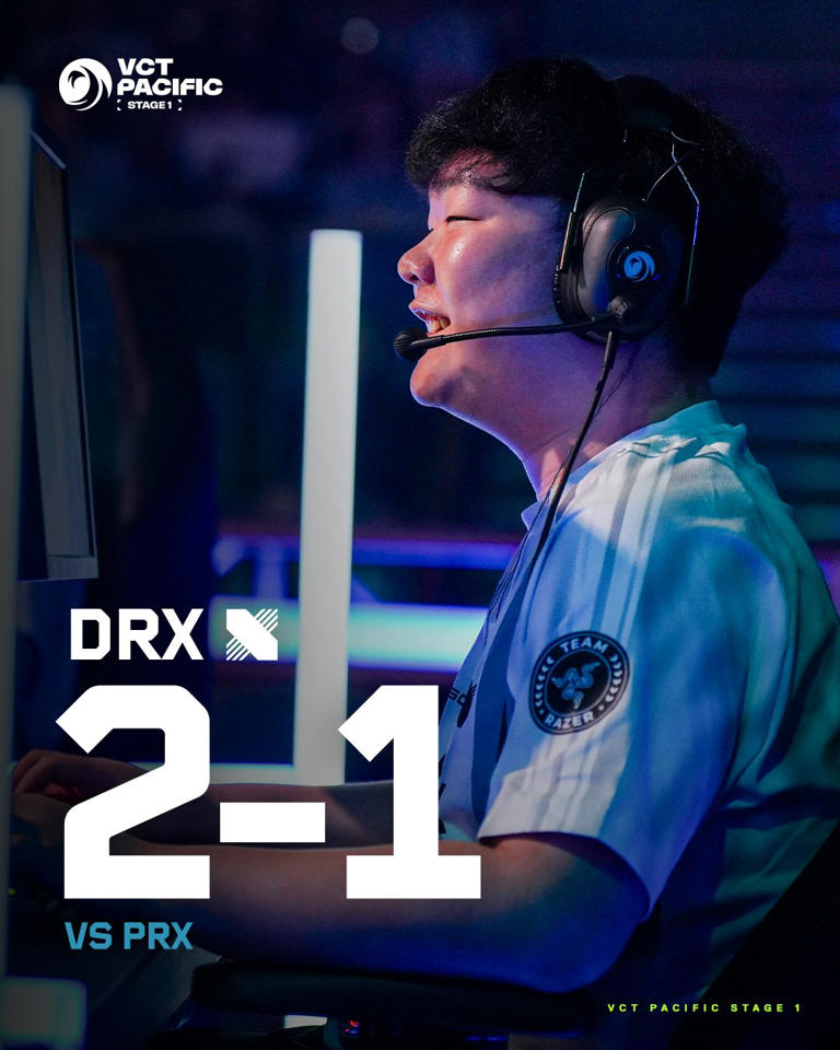 VCT太平洋：DRX 2-1 PRX，进攻狂潮！卫冕冠军旗开得胜
