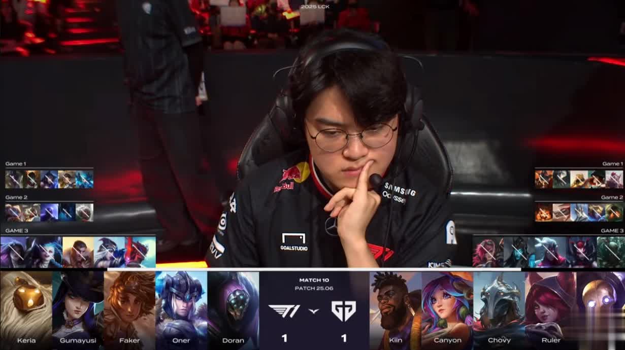 无愧巅峰对决！T1大战GenG破纪录 Faker 1v1 定生死！