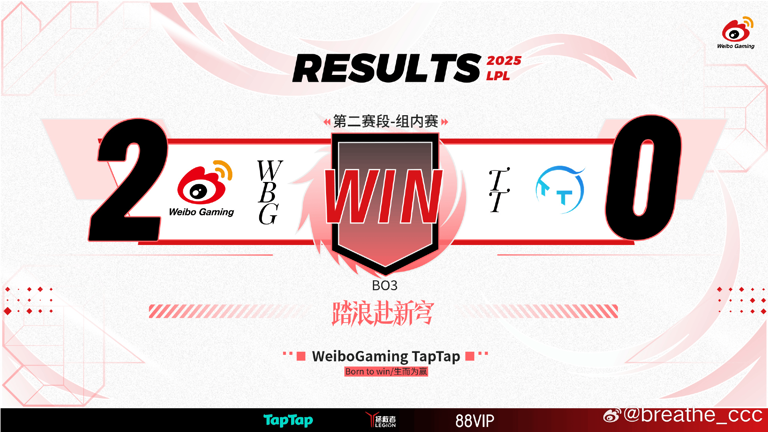 战胜TT后，Breathe晒Xiaohu二连MVP照片：春天到了