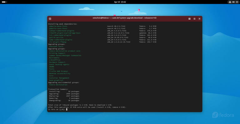 Fedora Linux 42 稳定版发布：Linux 6.14 内核、GNOME 48 桌面