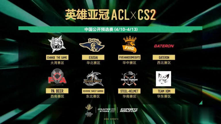 LOL：ACL X CS2战火点燃，八支队伍晋级预选赛