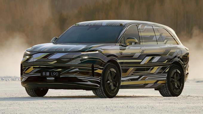 乐道L90谍照炸场，5米1大块头+空气悬挂，20万级纯电SUV要变天？