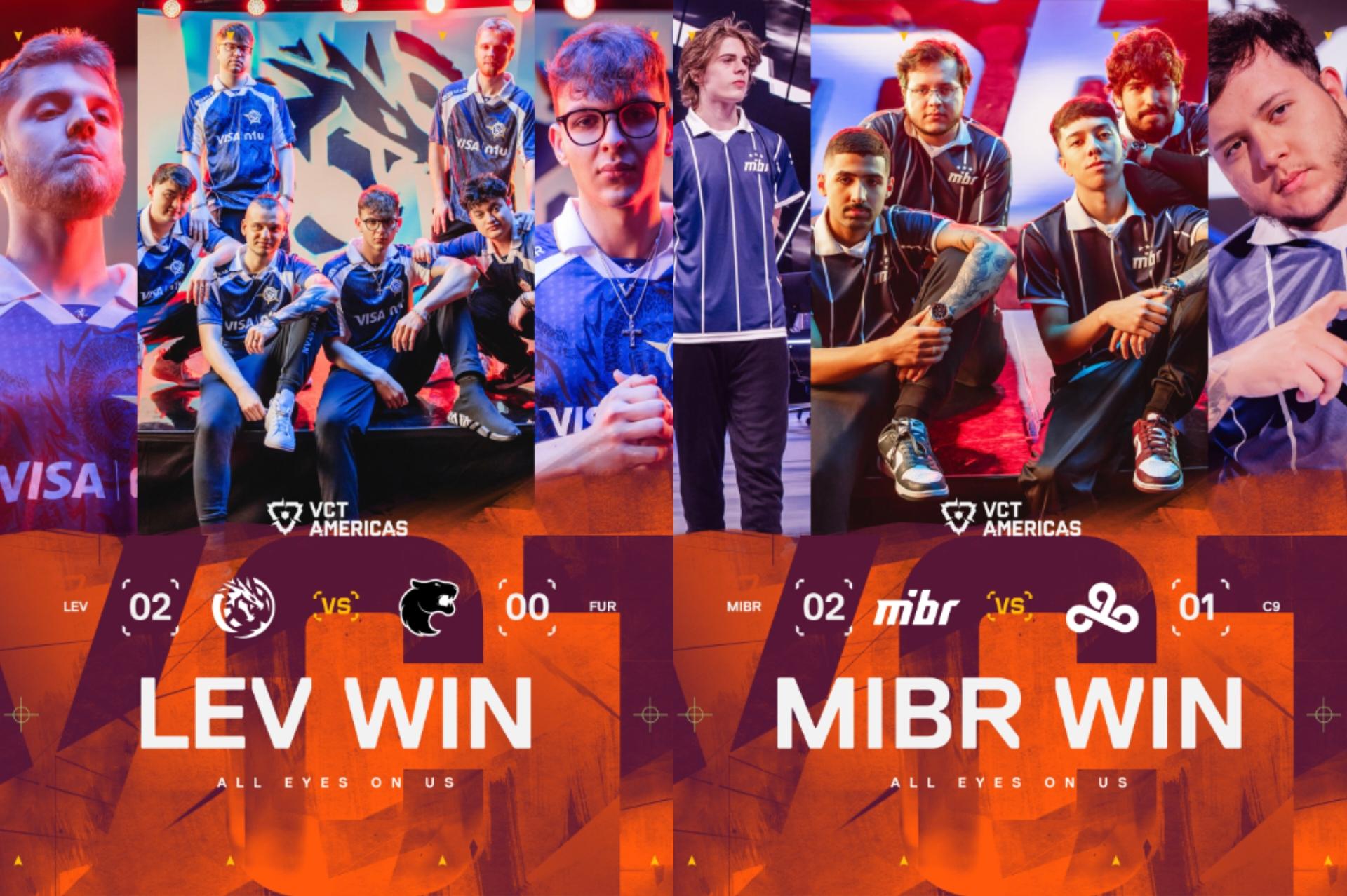 VCT美洲联赛：LEV轻取FUR，MIBR让一追二力克C9