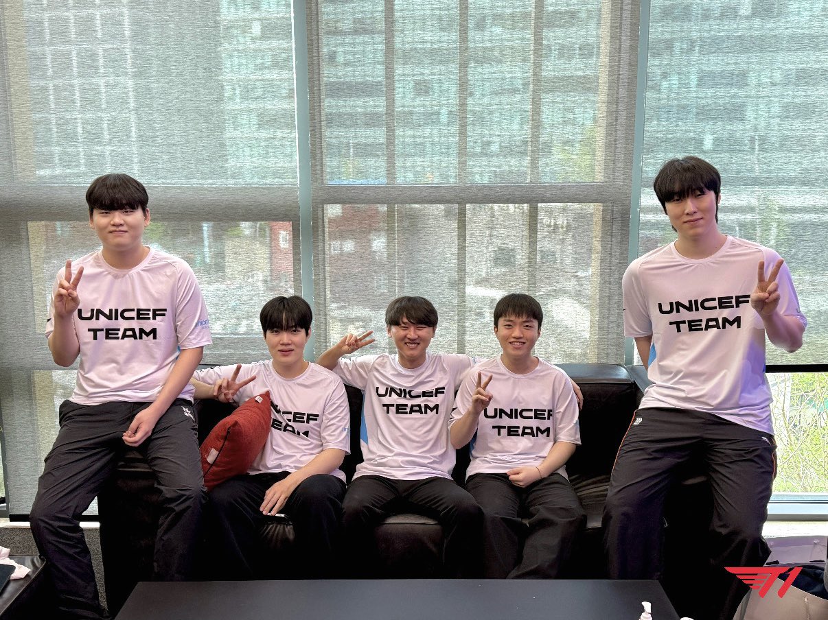 22DRX上中野出镜！T1官推晒公益活动图：Keria加入未来队