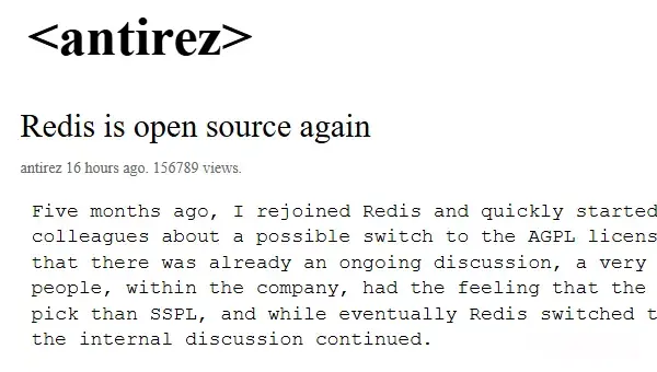 Redis放弃SSPL授权回归开源，发布Redis 8集成核心与Stack功能