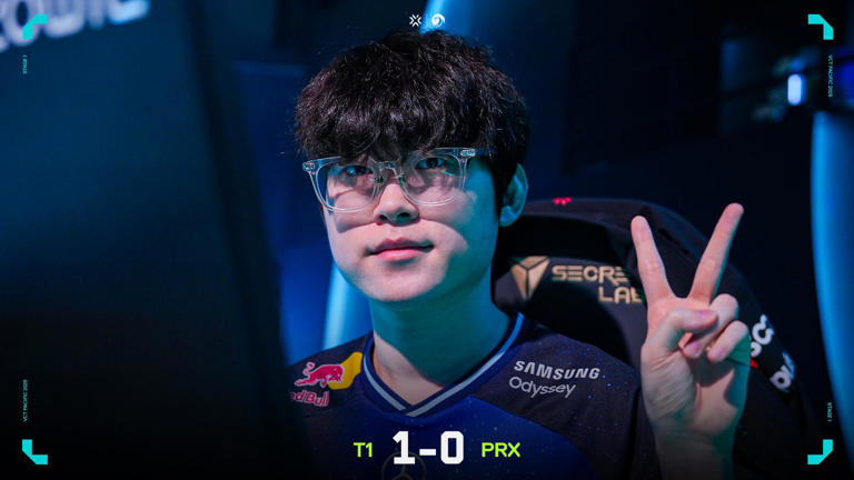 T1 1-0 PRX ：全力以赴碾压强敌，T1大比分先下一城