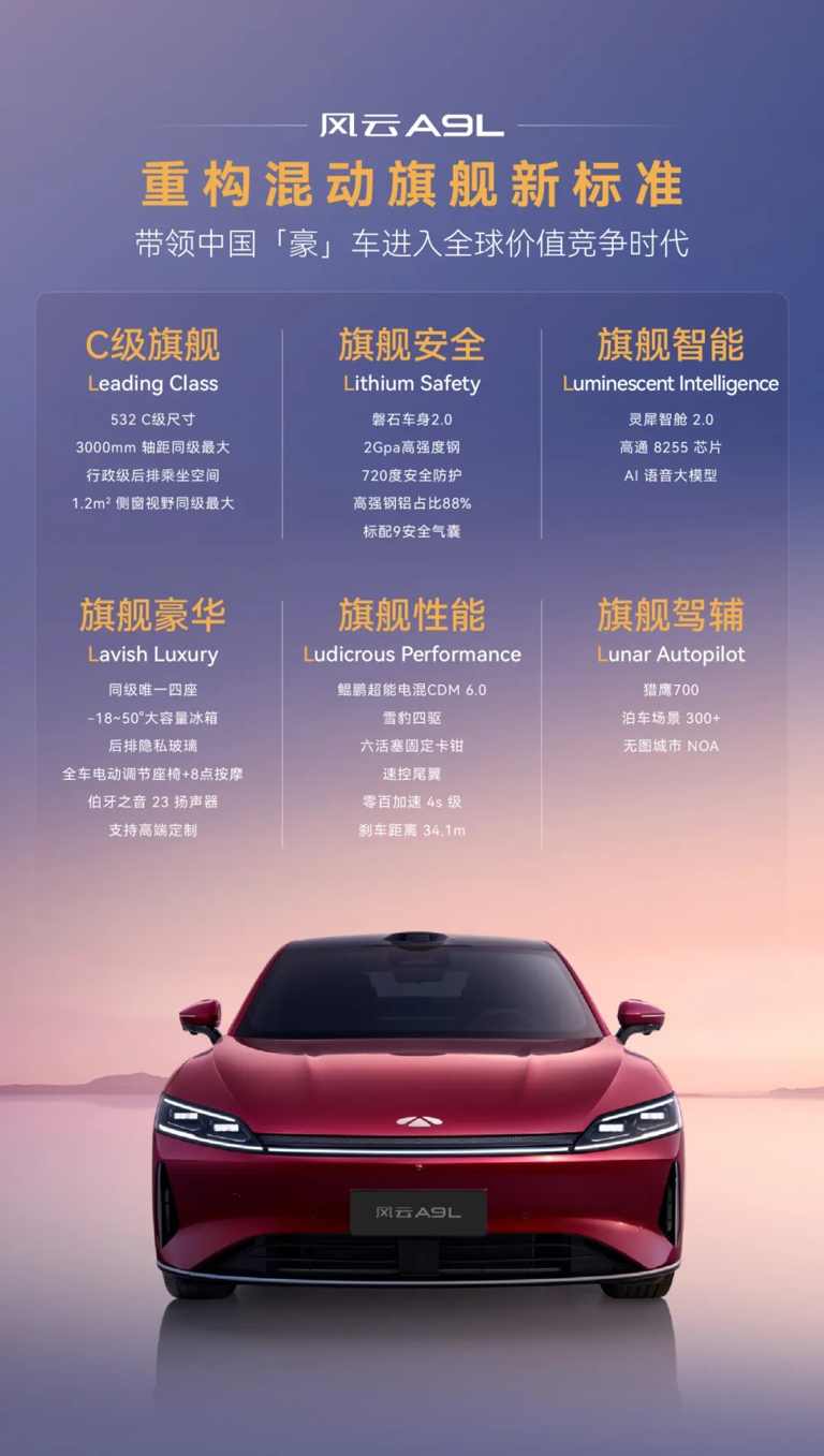 奇瑞宣布风云A9更名“A9L”：增发10000台创始版，最早6月底交付