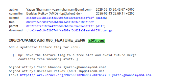 Zen 6 架构首秀 Linux，AMD 加速下一代处理器布局