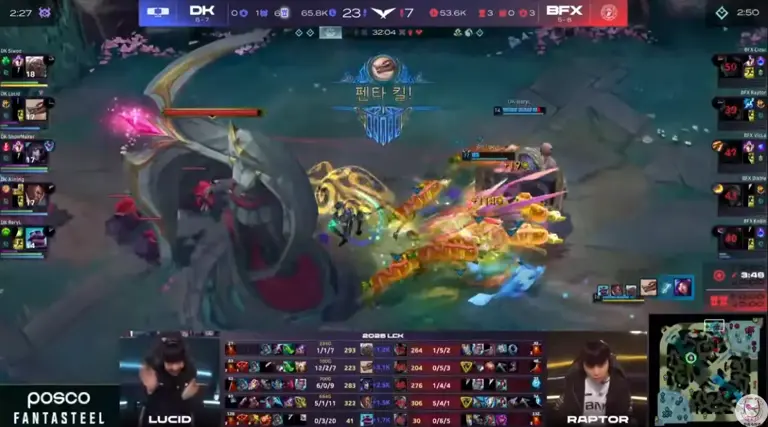 LCK：DK遇到充电宝！中单好人送双5杀许秀终于Carry了一次