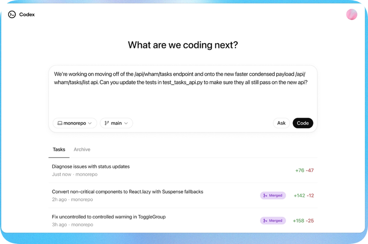 OpenAI 发布编程 Agent Codex
