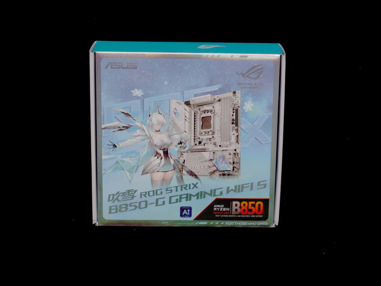 首个AMD平台小吹雪主板来了：华硕ROG STRIX B850G小吹雪主板开箱