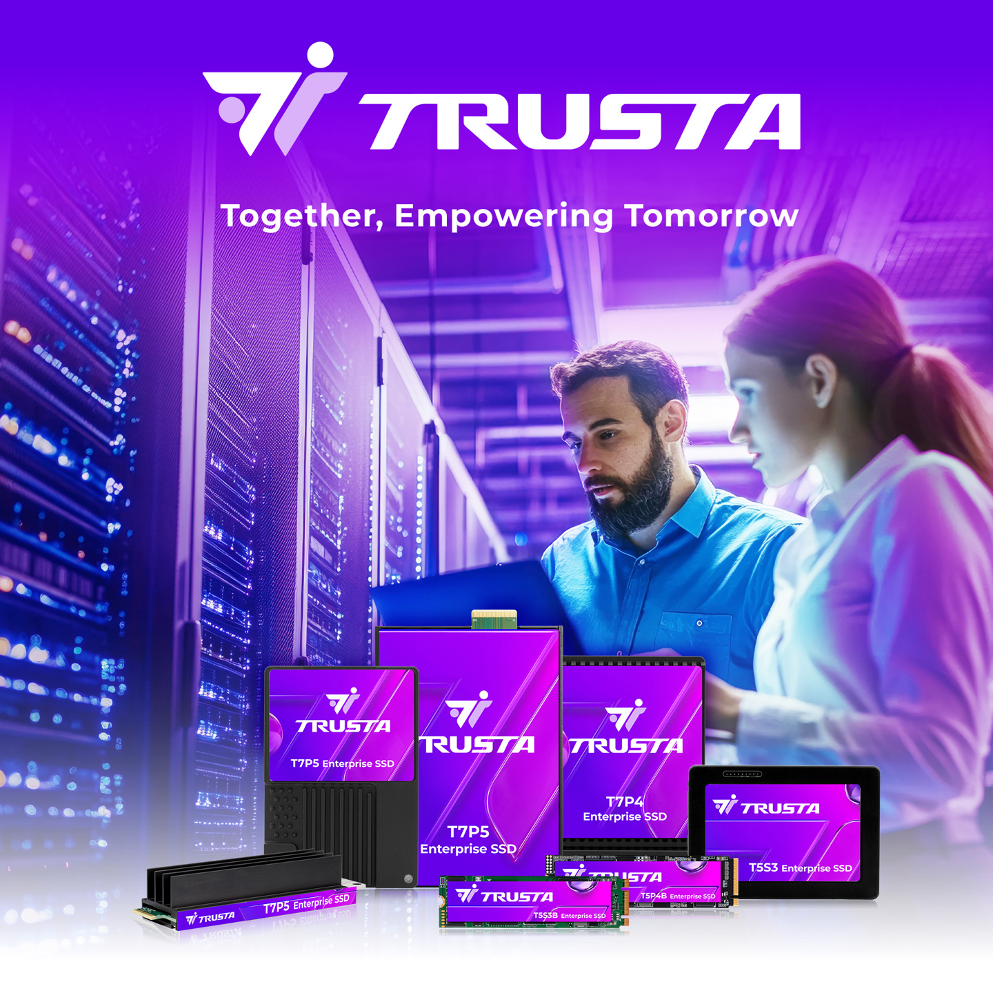 威刚推出企业级存储品牌 TRUSTA，发布 T7 与 T5 系列企业级 SSD