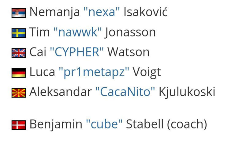 CacaNito回归BC.Game，为其出战IEM达拉斯站