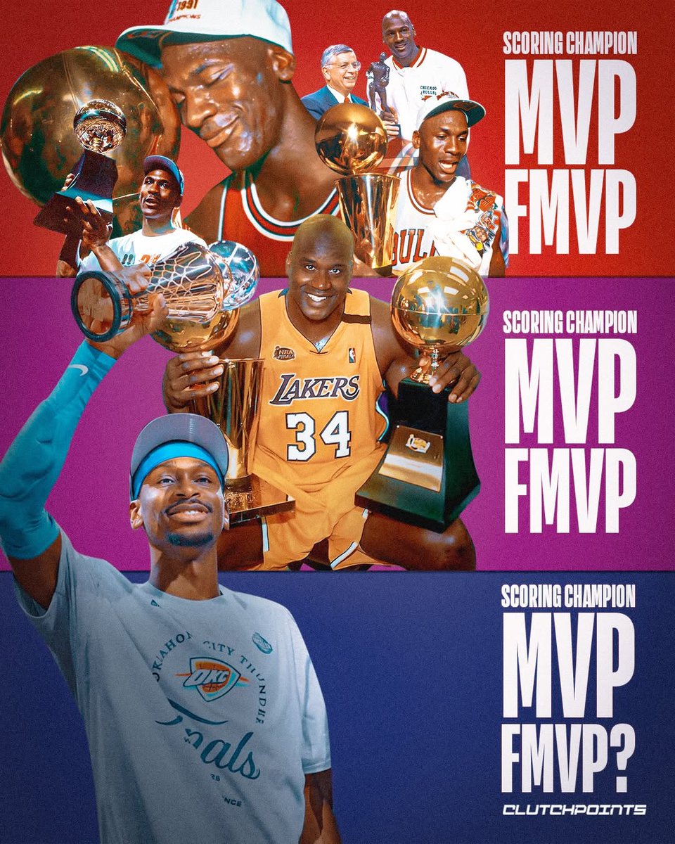 得分王+MVP+FMVP！媒体：亚历山大今年能成为史上第三人吗？