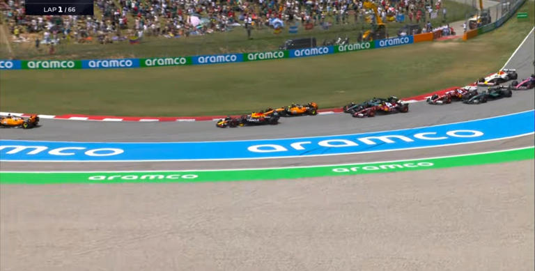 F1西班牙站正赛：皮亚斯特里夺冠，霍肯博格P5，维斯塔潘P10