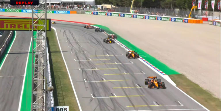 F1西班牙站正赛：皮亚斯特里夺冠，霍肯博格P5，维斯塔潘P10