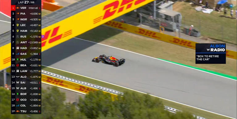 F1西班牙站正赛：皮亚斯特里夺冠，霍肯博格P5，维斯塔潘P10