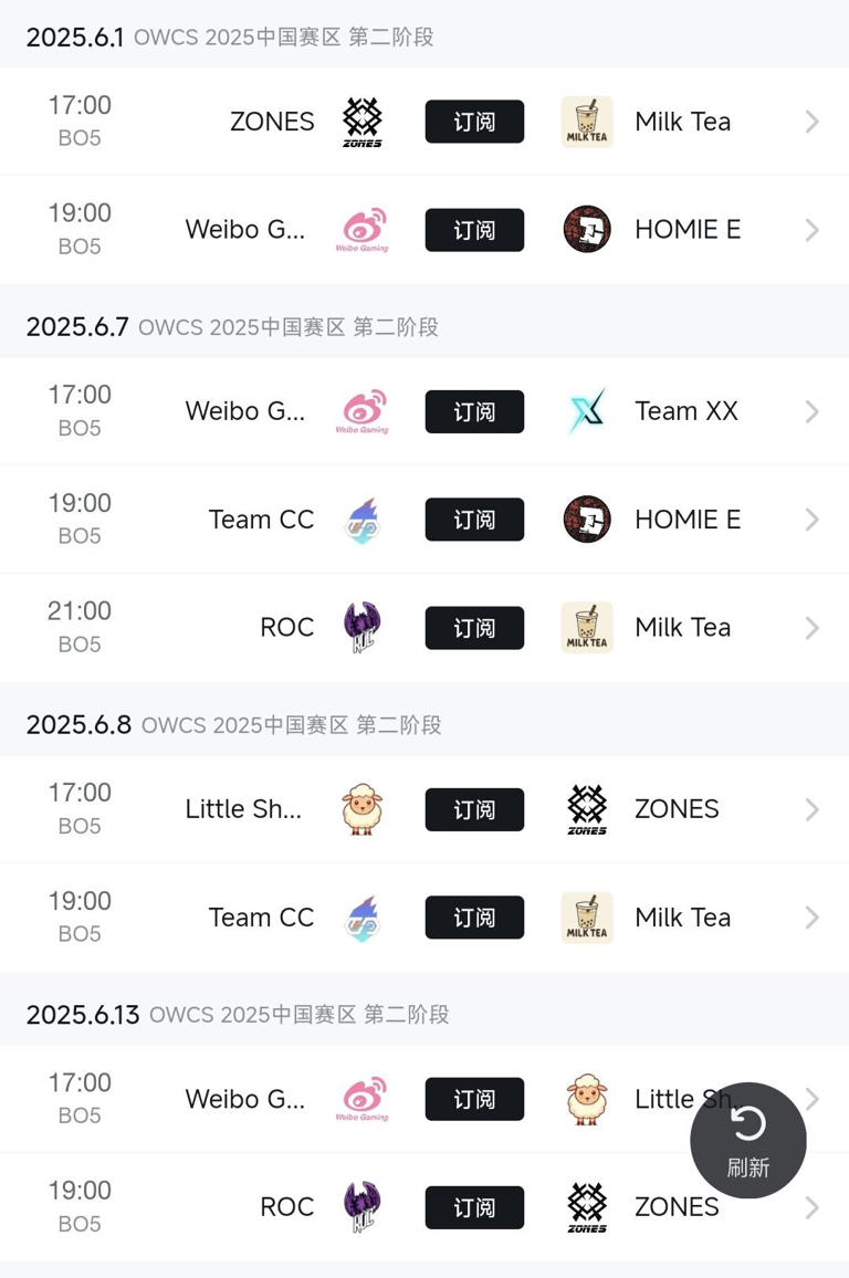 OWCS 2025中国赛区第二阶段(附赛程表、参赛人员)