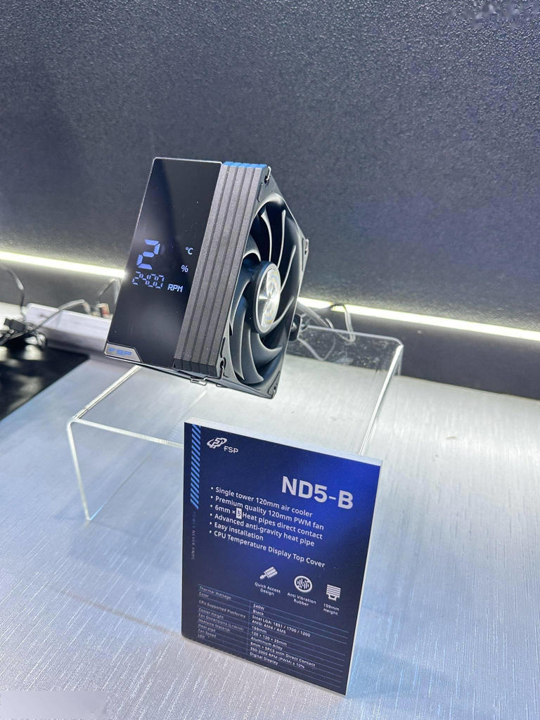 全汉FSP台北电脑展亮新品：MP9-B风冷散热器优雅登场，散热再升级