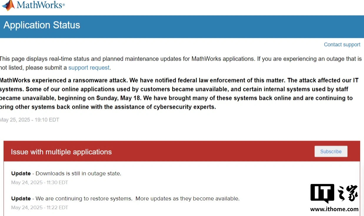 MATLAB 开发商遭遇勒索软件攻击，官方下载服务中断