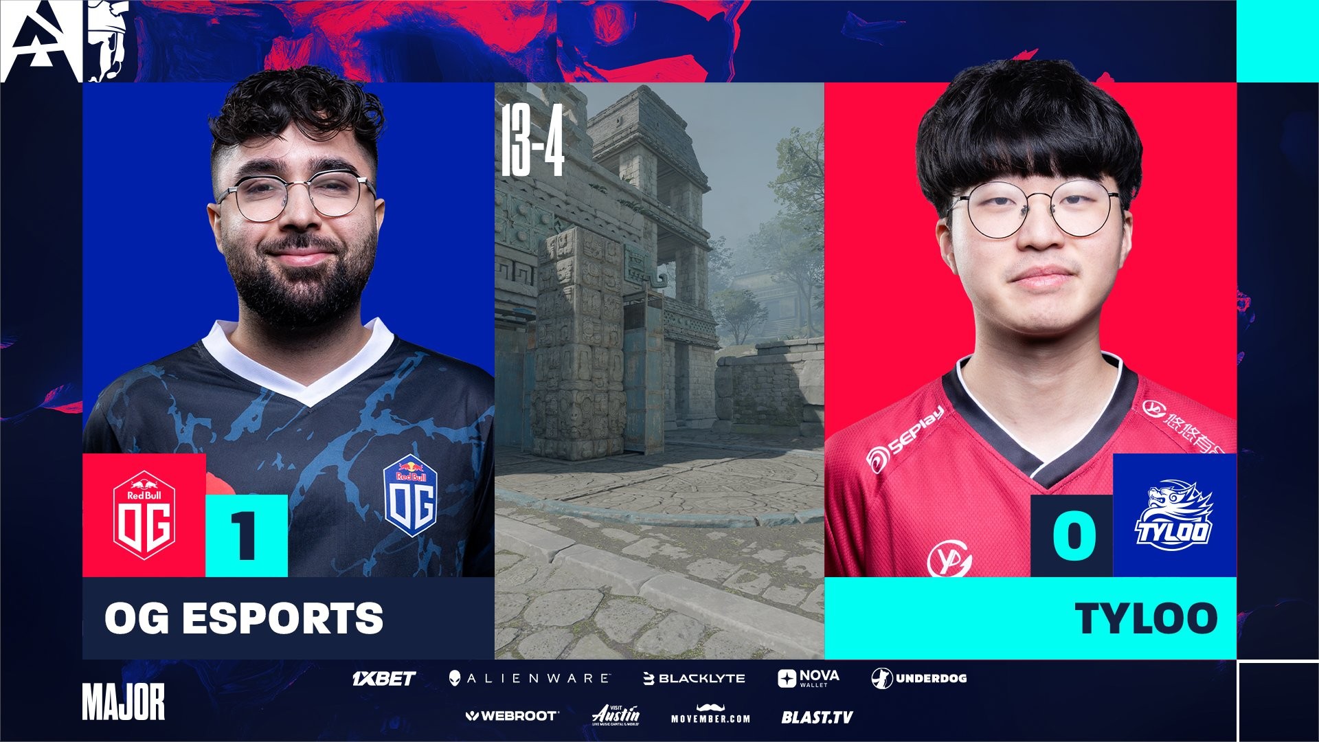 奥斯汀Major：TYLOO与LVG均落败，双双进入瑞士轮1-2组