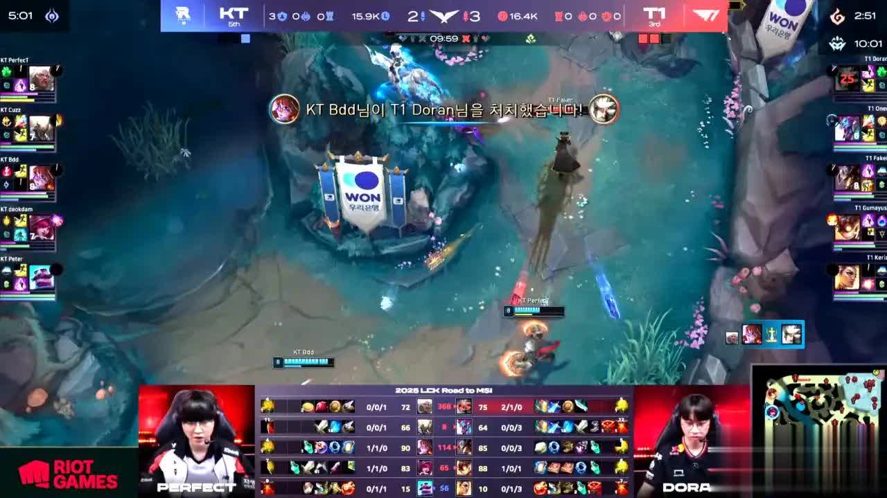 LCK季后赛：Faker率T1让一追三，3-1击败KT！