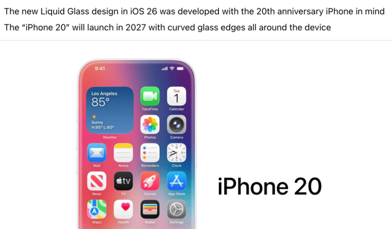 苹果20周年iPhone大变身！全玻璃机身“Glasswing”即将来袭