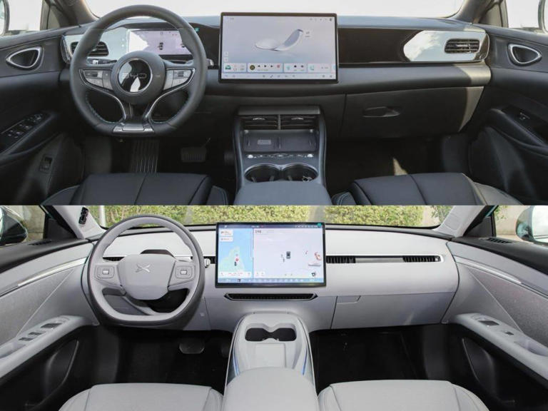 海豹06EV对决小鹏M03：10-15万级纯电轿车，年轻风格下谁更值得选？