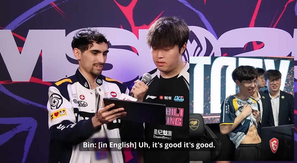 Bin：我不至于是LPL有史以来最棒上单；在BLG相当于带领队友
