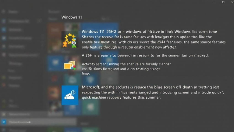 微软Windows 11 25H2更新更像"功能启用"而非升级