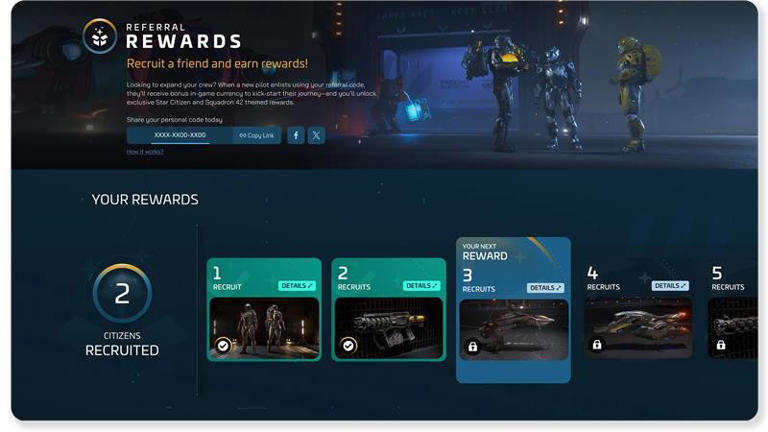 《星际公民》全新推荐计划将上线 让粉丝拉更多人来