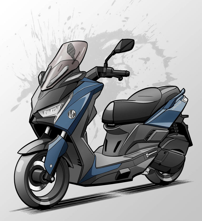 9980元起！续航600km+的\"小XMAX\"来了！领辰007内卷150cc踏板市场！