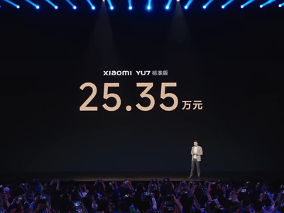 小米YU7首秀火爆：3分钟预定超20万，25万起售直面Model Y