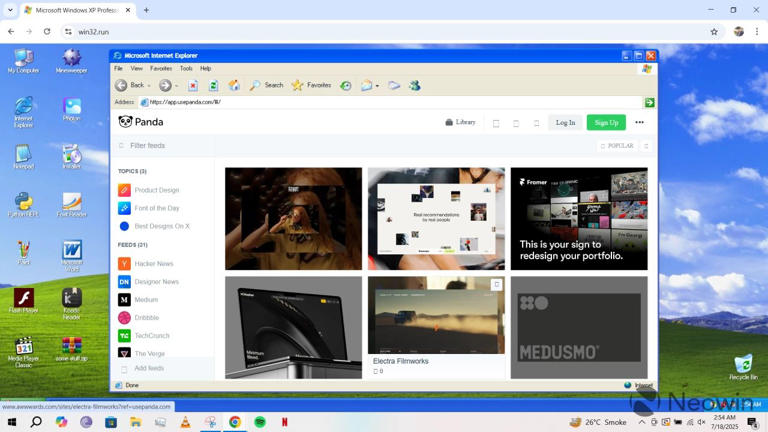 怀旧之旅启动：网页版 WinXP 亮相，可用画图、玩扫雷游戏等