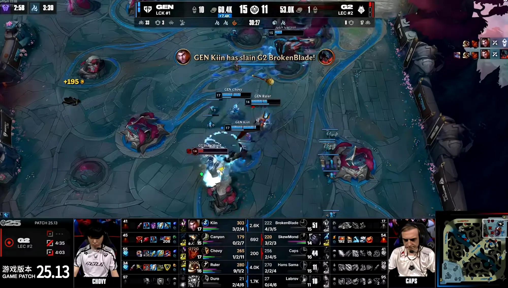 G2虽败犹荣！GEN晋级MSI胜者组，Keal再遭嘲讽