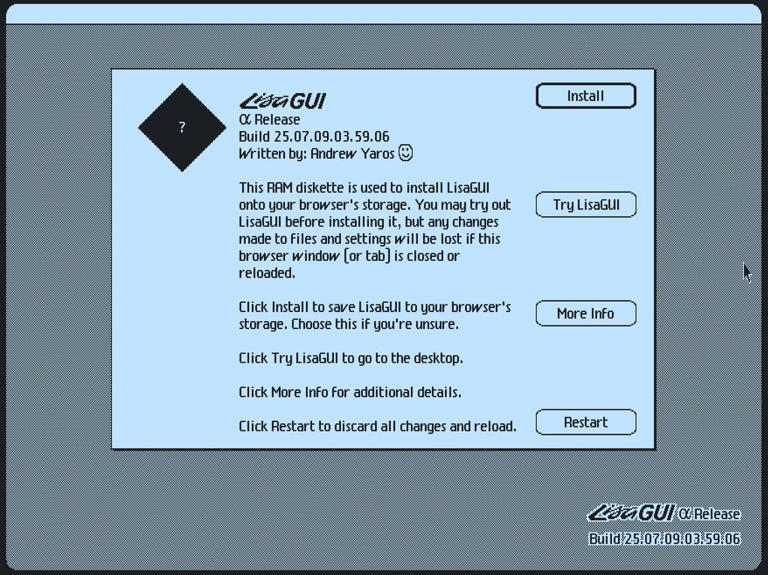 追忆往昔：开发者打造网页项目，重现苹果 Lisa 系统