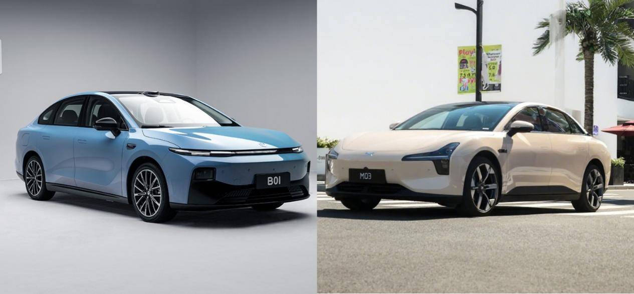 续航650km+激光雷达！零跑B01‘Model 3平替’登场，MONA M03还香吗