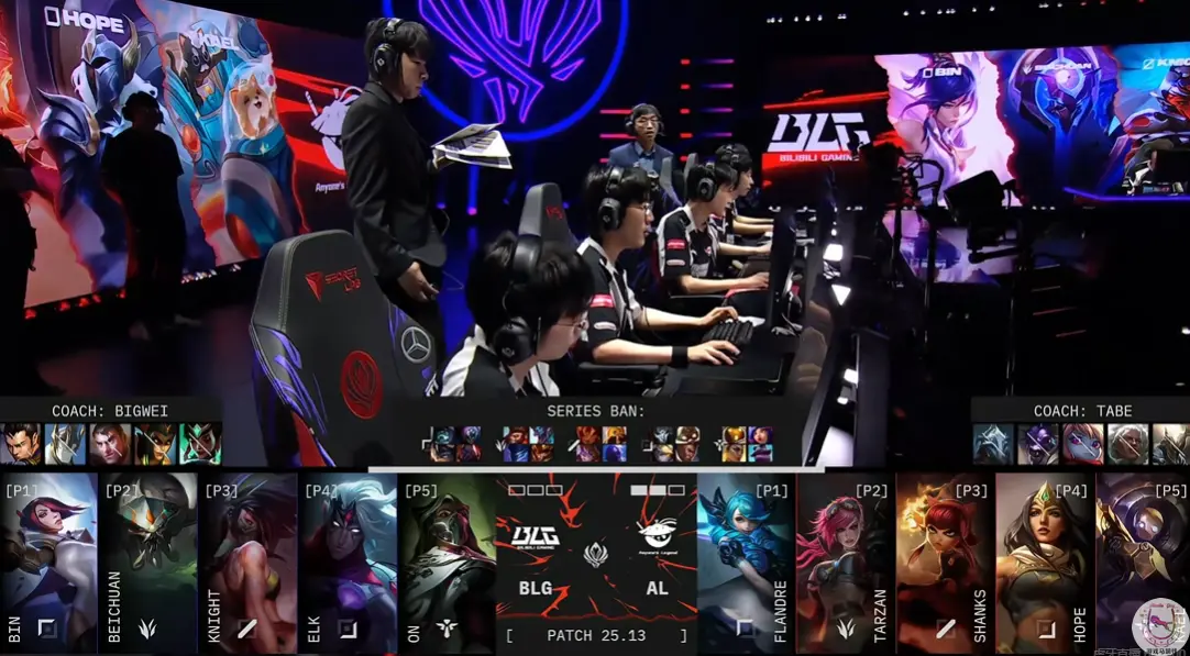 MSI：AL零封BLG晋级败决！Knight懦了Bin以为自己的剑姬很强