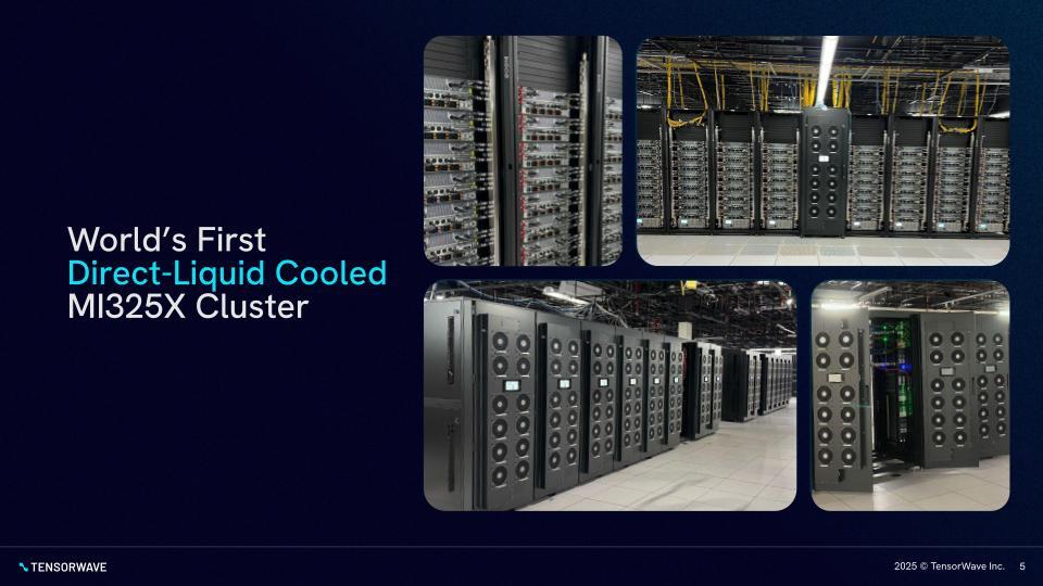 TensorWave 打造北美最大 AMD GPU 训练集群，含 8192 块 MI325X