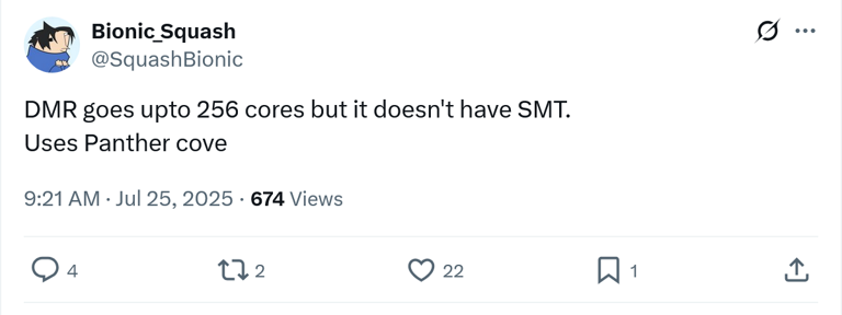 英特尔 "Diamond Rapids" 处理器被曝砍掉超线程，最大 256 核心