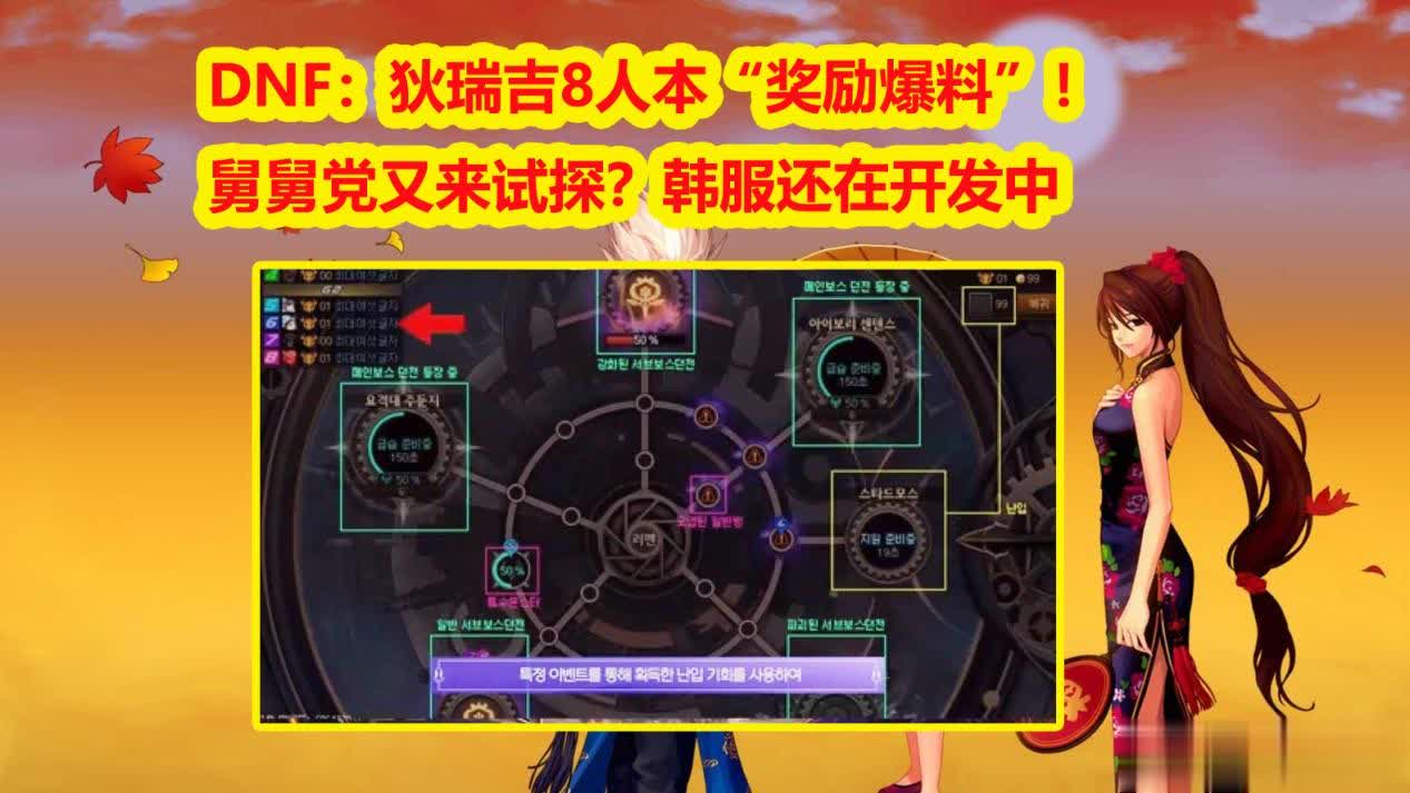 DNF狄瑞吉8人本奖励爆料，舅舅党试探？韩服还在开发中